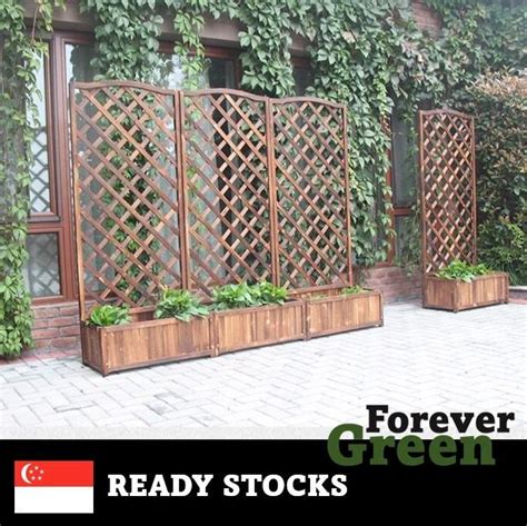 [free Delivery] Large Garden Trellis With Planter Box Furniture And Home Living Gardening Pots