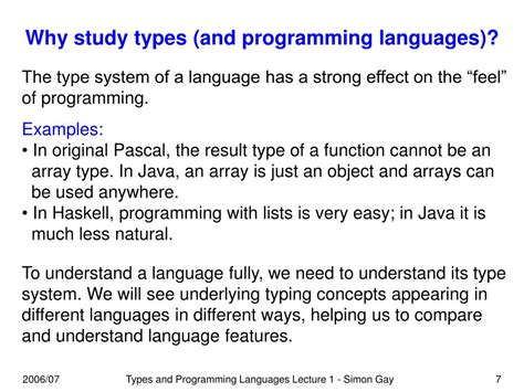 Ppt Types And Programming Languages Powerpoint Presentation Free
