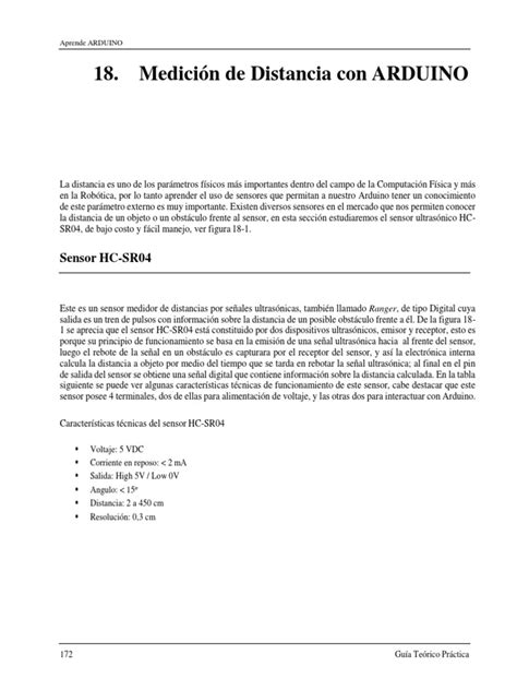 Medición Precisa De Distancias Con Sensores Ultrasónicos Hc Sr04 En
