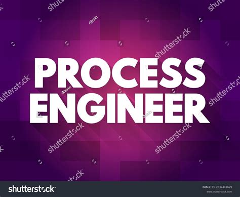 Process Engineer Responsible Designing Implementing Controlling Stock