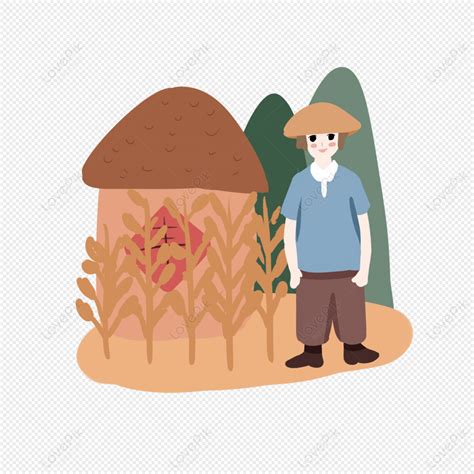 아저씨 농민 풍작을 Png 일러스트 무료 다운로드 Lovepik