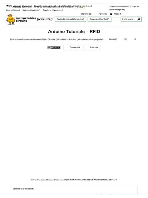 Arduino Tutorials Rfid 4 Steps Instructables Pdf Radio