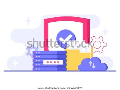 Database Protection Cyber Security Data Center Stock Vector Royalty Free 2536248359 Shutterstock