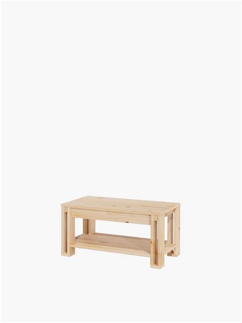 Mesa De Centro De Madeira 55x88 Cm Lufe