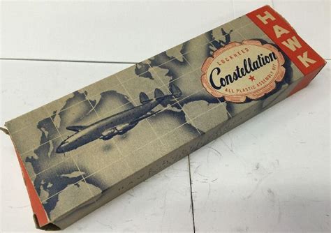 Vintage Hawk Lockheed Constellation Plastic Model Kit 702 1837459962