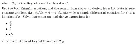 solved a boundary layer has a velocity profile given by a и