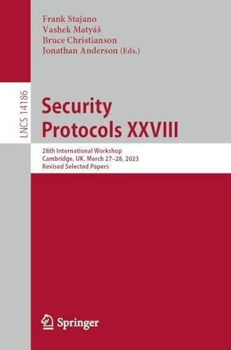 Security Protocols Xxviii Literatura Obcojęzyczna Ceny I Opinie Ceneopl Security Protocols Xxviii Literatura Obcojęzyczna Ceny I Opinie Ceneopl