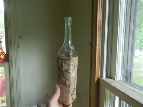 Erven L Bols Lootsje Amsterdam Emb Seal Aqua S Liquor Bottle Partial Label