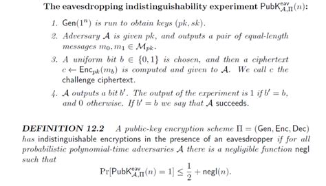 definition 12 1 of a public key encryption scheme