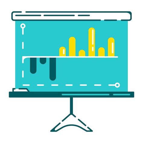 지표 제시 프리미엄 벡터