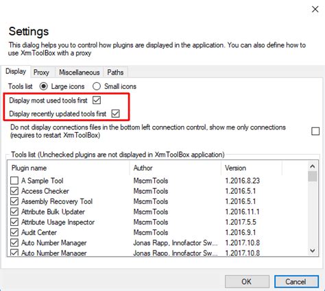 Plugin Sorting Settings Inconsistent Issue 689 MscrmTools
