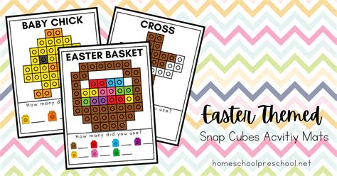 Easter Snap Cubes Activities Homeschool Preschool Shop