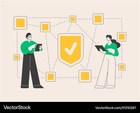 Decentralized Application Abstract Concept Vector Image