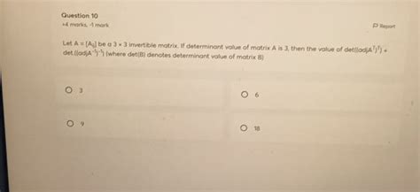 Question Marks Mark Let A Aij Be StudyX