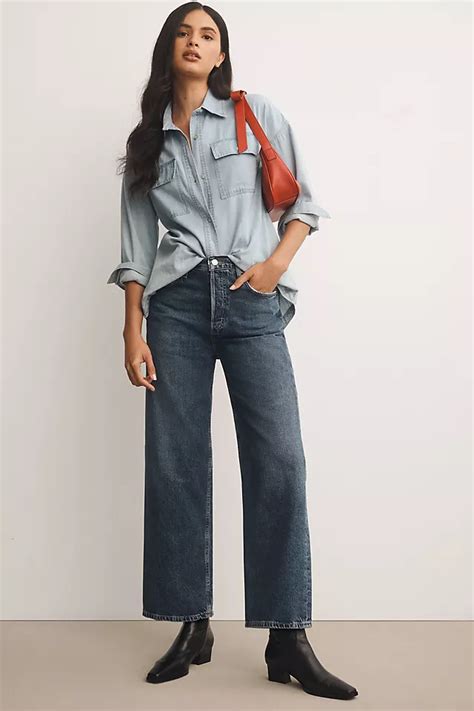 Agolde Ren High Rise Wide Leg Jeans Anthropologie