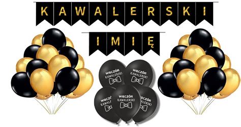 Zestaw Dekoracje Na Wiecz R Kawalerski Balony Cena Opinie Balony