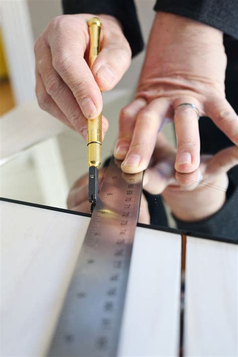 Gem Mirror Diy Easy Glass Cutting Technique A Beautiful Mess