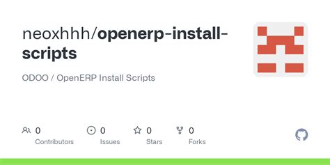 GitHub Neoxhhh Openerp Install Scripts ODOO OpenERP Install Scripts