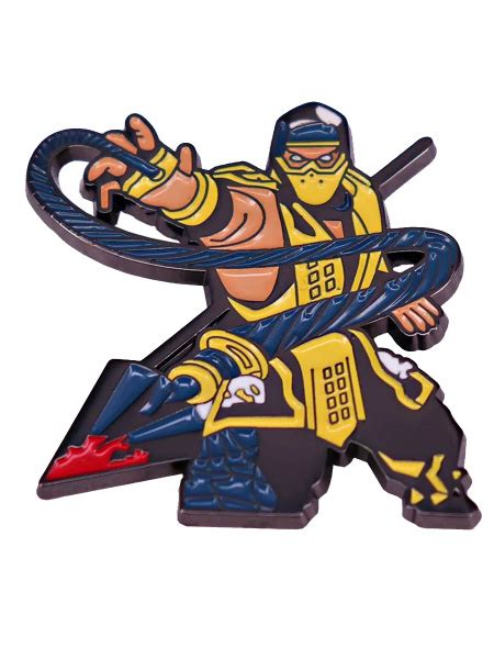 Значок Ниндзя Скорпион из игры Мортал Комбат Mortal Kombat - купить с ...