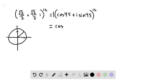 Solved Exer Use De Moivre S Theorem To Cha
