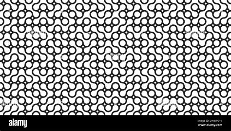 Seamless Pattern With Circle Connect Shape Metaball Dots Icon