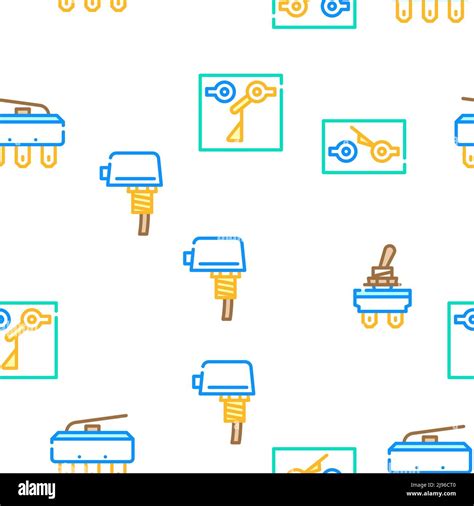 Switch Electricity Accessory Icons Set Vector Stock Vector Image And Art Alamy