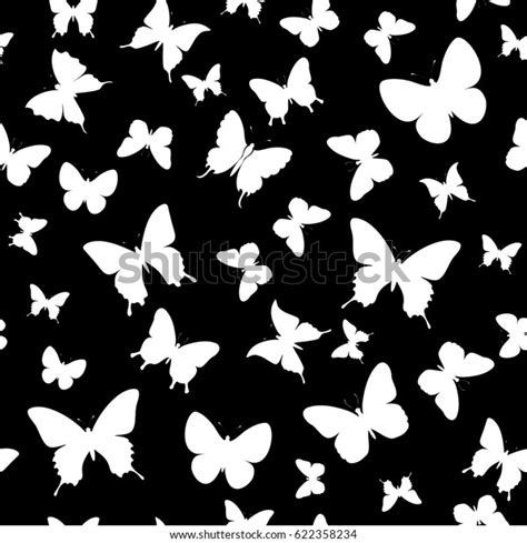 Vector Illustration Seamless Monochrome Background Abstract Stock Vector Royalty Free