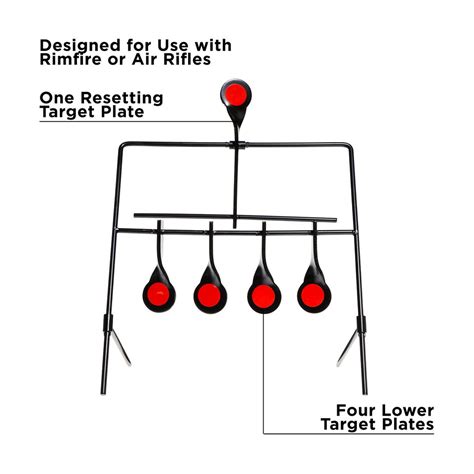 Spinning Shooting Targets 22 Caliber Black Circle 1 Ct 1 5 Targets Steel Ebay