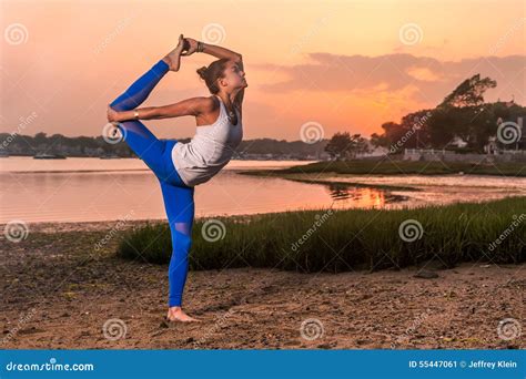 Yoga Natarajasana Dancer Pose In Lalbagh Garden Royalty Free Stock