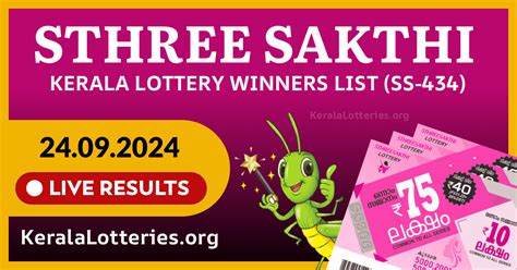Sthree Sakthiss 434 Kerala Lottery Result Today 24092024