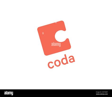 Coda Io Rotated Logo White Background Stock Photo Alamy