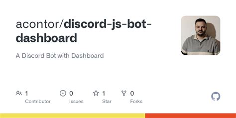 github acontor discord js bot dashboard a discord bot with dashboard