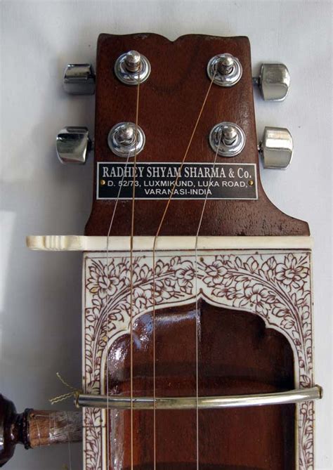Miraj Sitar Rose Carving Miraj S