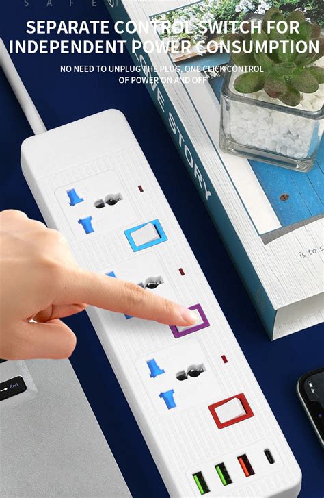 Centrix Power Socket Extension Strip Multi Function Socket With 5