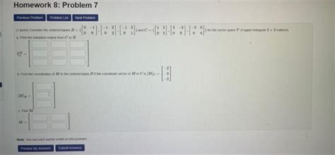 Solved Homework 8 Problem 7 Previous Potem Problems Ned Pro