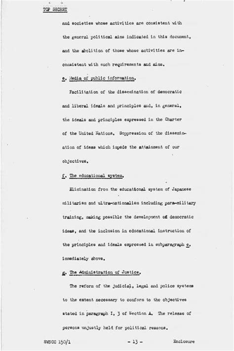 United States Initial Post Defeat Policy Relating To Japan Swncc1501