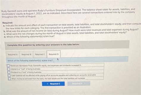 Solved Indicate The Amount And Effect Of Each Transaction On