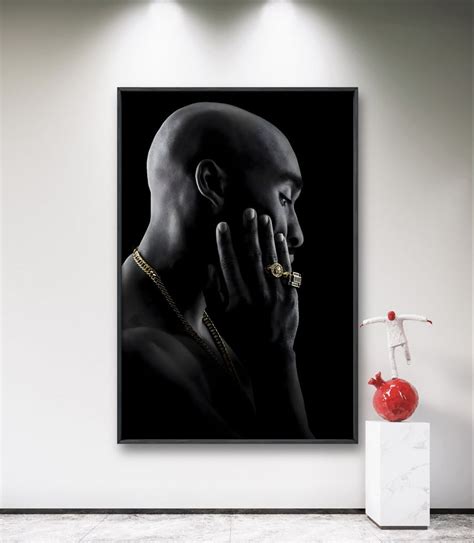 Tupac Shakur Poster Gangster Rap 2pac Poster American Rapper Rap