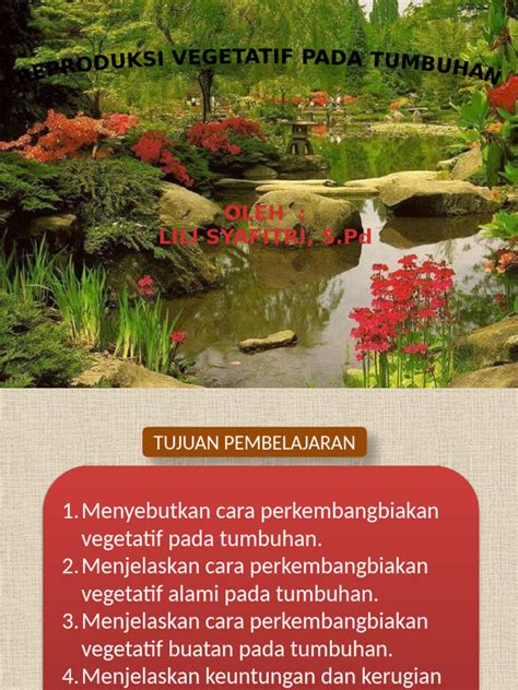 Reproduksi Vegetatif Tumbuhan Pdf