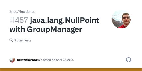 Java Lang NullPointerException With GroupManager Issue Zrips Residence GitHub