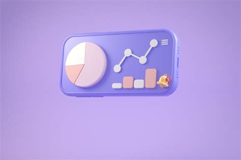 Premium Photo 3d Rendering Minimal Modern Chart Info Investing