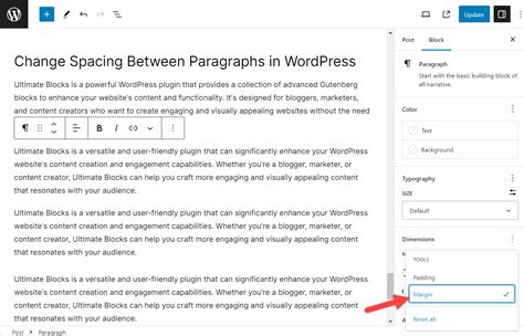 How To Change Spacing Between Paragraphs In Wordpress