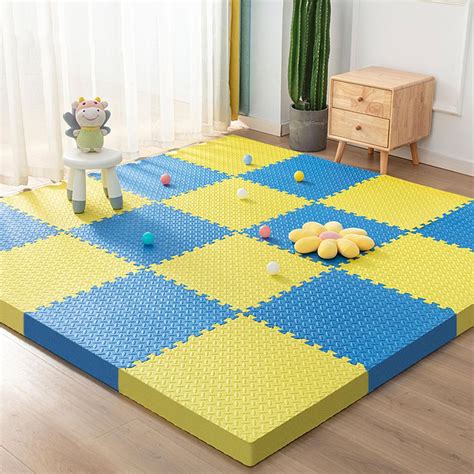 Eva Interlocking Soft Foam Tiles 12pcs 12x12in Foam Puzzle