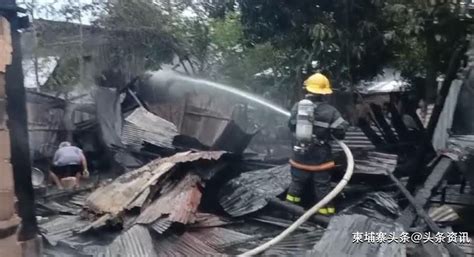 柬埔寨民宅发生火灾，3间房子被烧光！ Tnaot