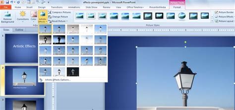 Artistic Effects In Powerpoint 2010