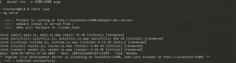 Nodejs Unable To Reach Angular Running In Docker Container Stack