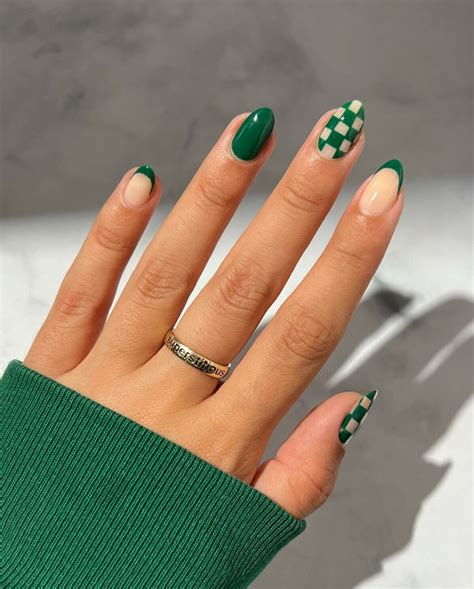 Feel The Nature With 31 Forest Green Nail Designs In 2024