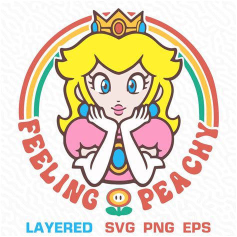 Princess Peach Svg Princess Peach Pngprincess Peach Crown Inspire