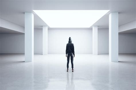 Premium Photo Hacker Standing In Room