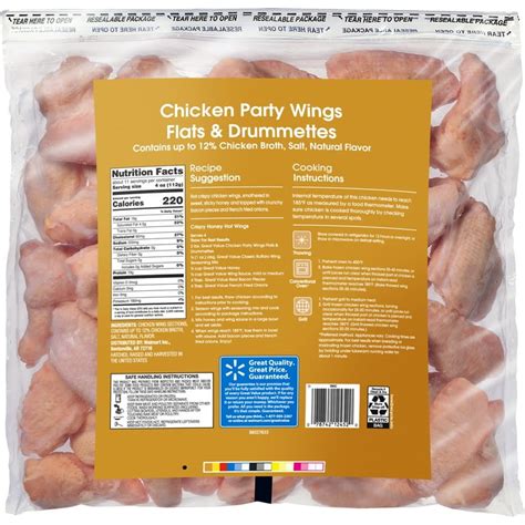 Great Value All Natural Chicken Wing Sections Lb Frozen 59 Off